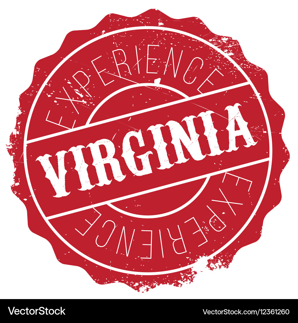 Virginia stamp rubber grunge Royalty Free Vector Image