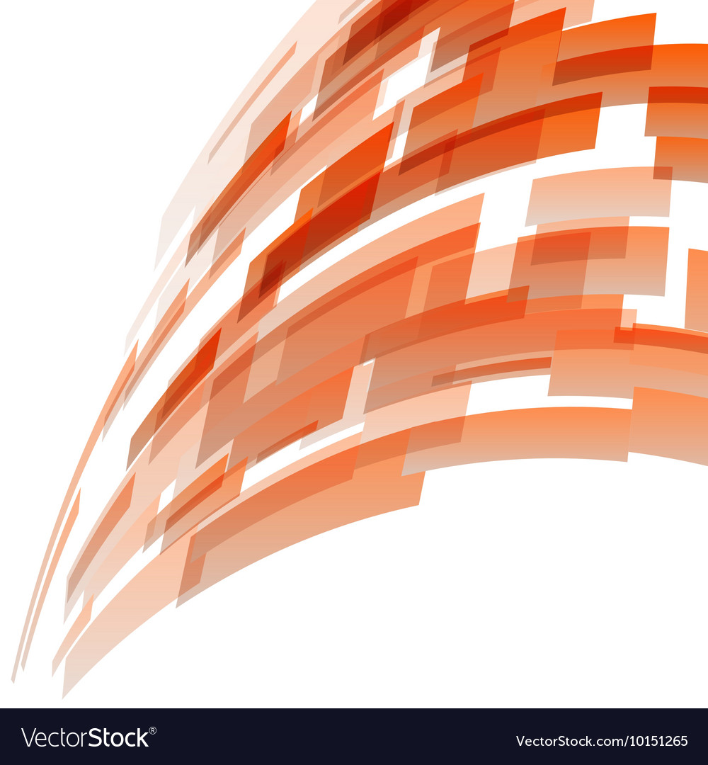 Abstract orange rectangles technology background Vector Image