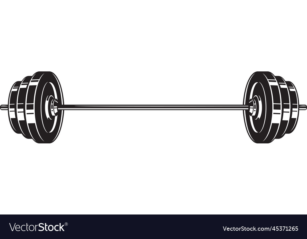 Barbell - weight or dumbbell sport design Vector Image