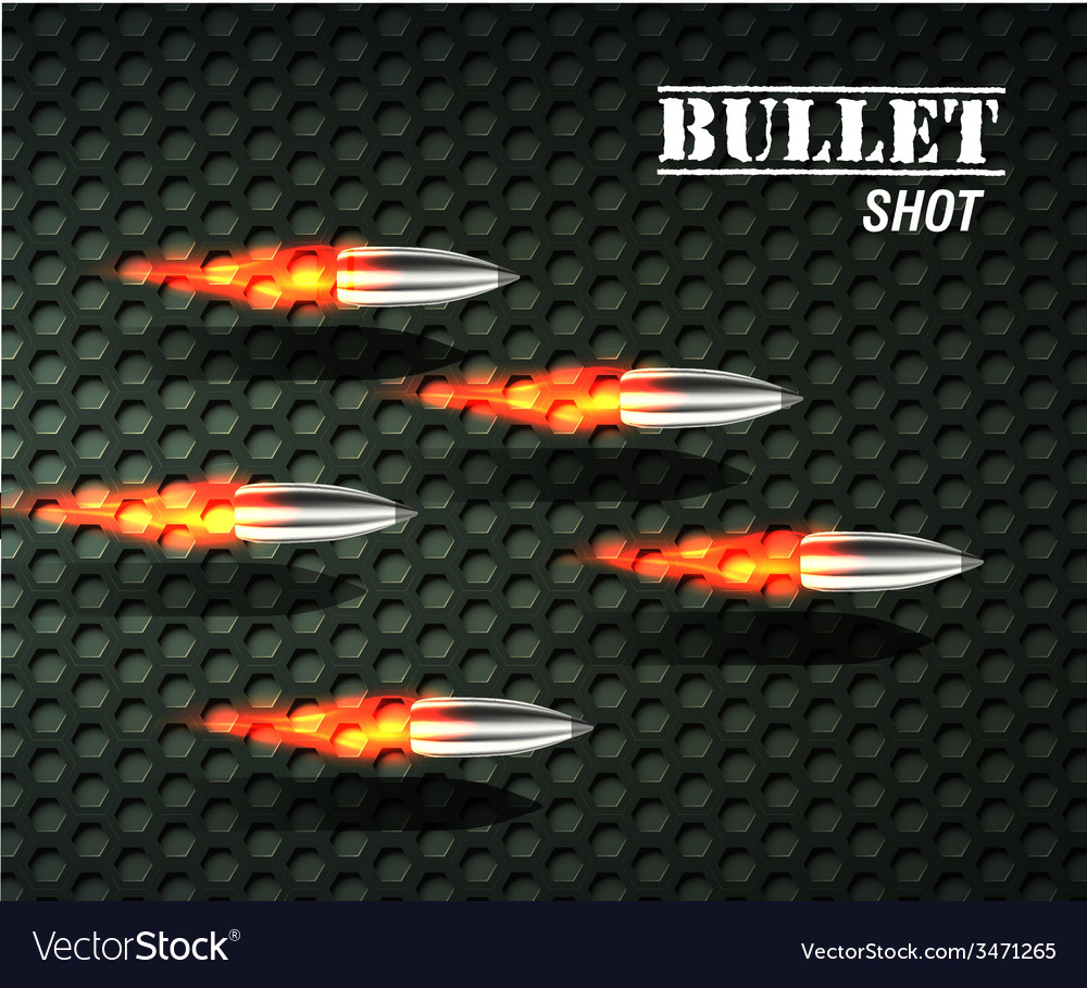 Bullet background concept Royalty Free Vector Image