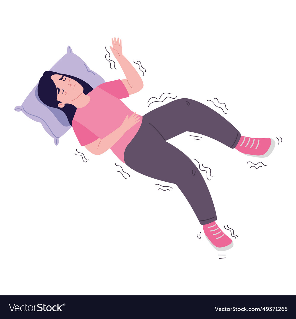 Epilepsy seizures woman Royalty Free Vector Image