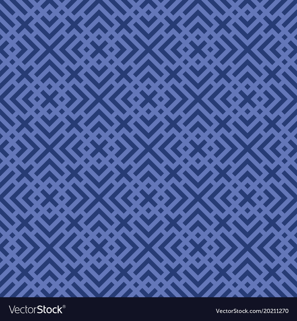 Blue geometric seamless pattern Royalty Free Vector Image