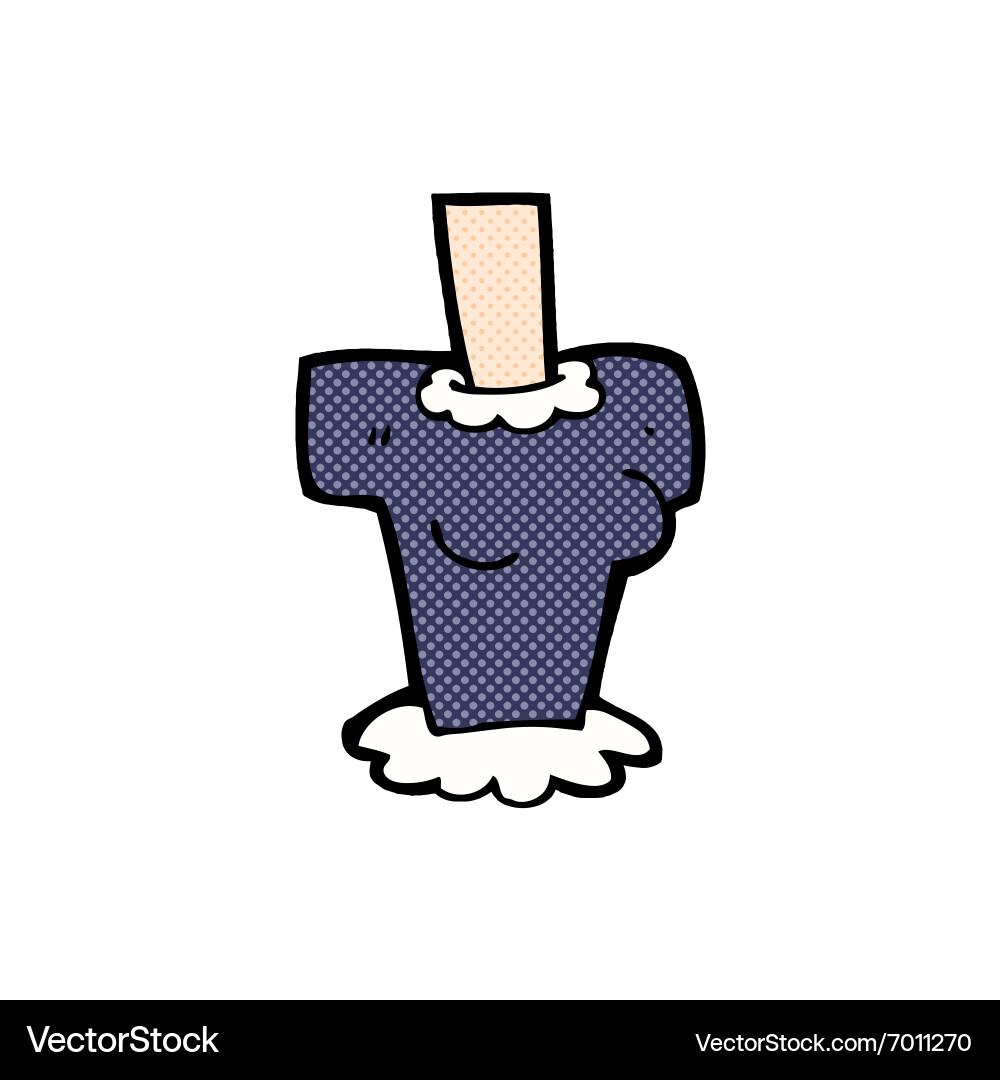 Comic cartoon female body Royalty Free Vector Image