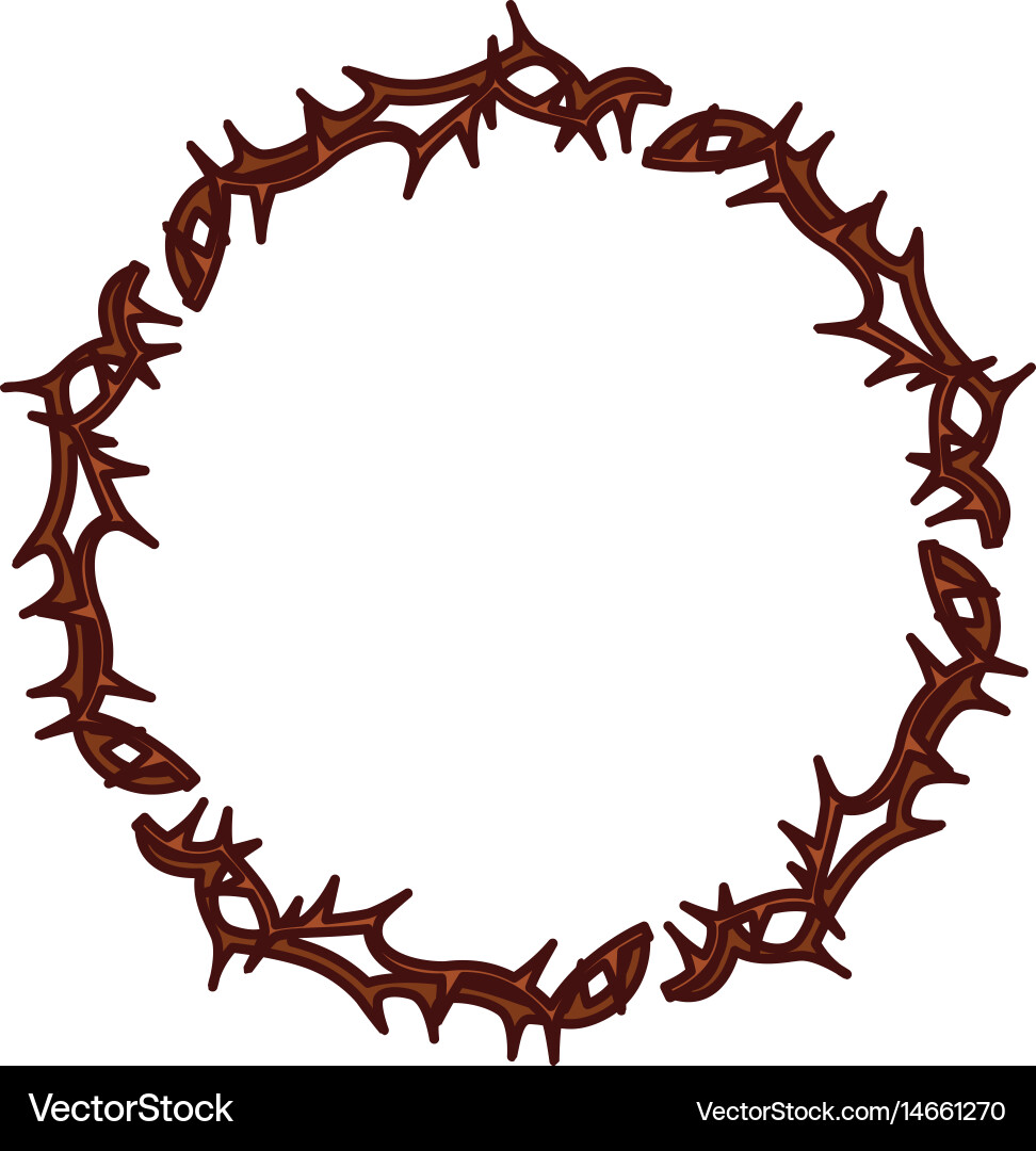 Crown of thorns icon Royalty Free Vector Image