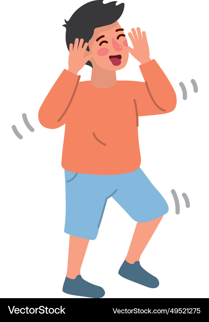 Attention deficit hyperactivity disorder teenager Vector Image