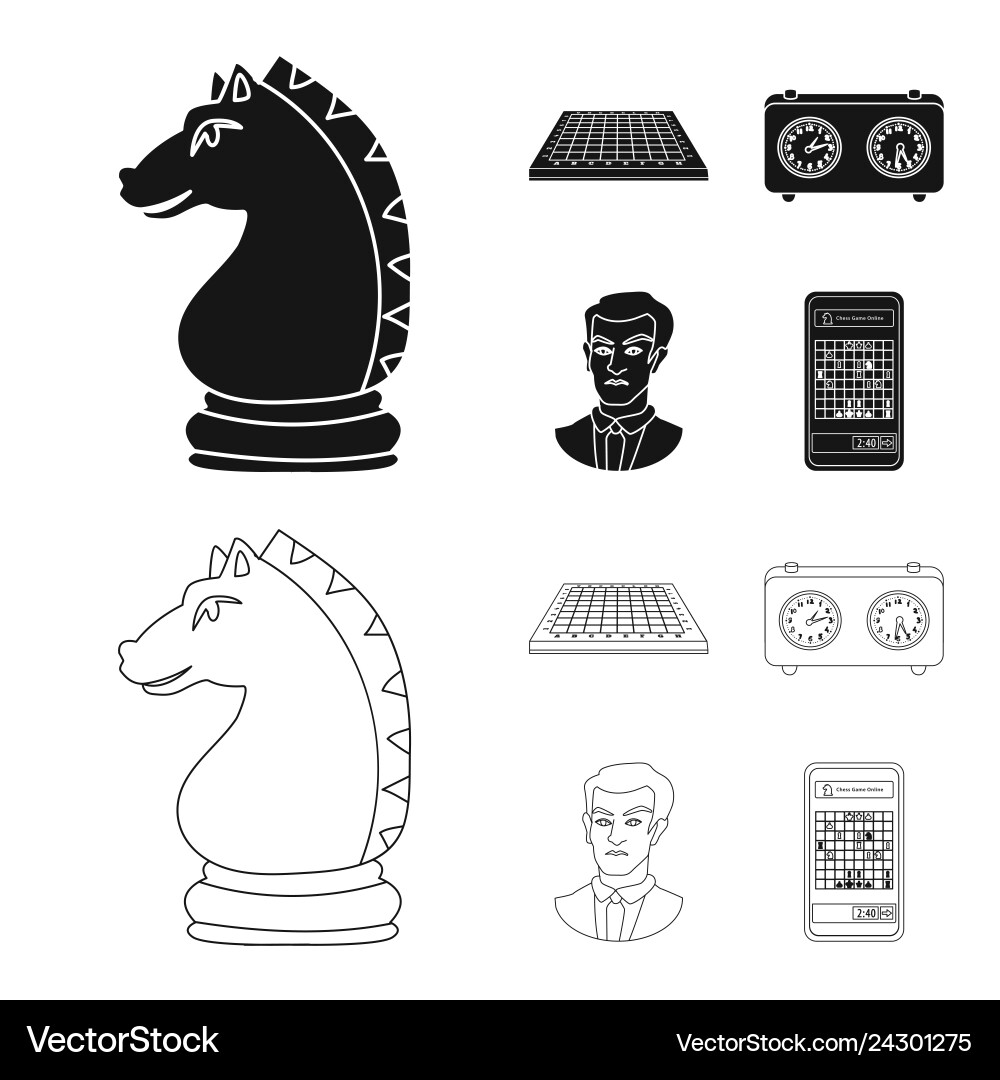 Design of checkmate and thin symbol Royalty Free Vector