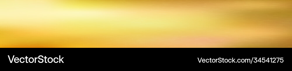 Golden metal panorama texture with reflection Vector Image