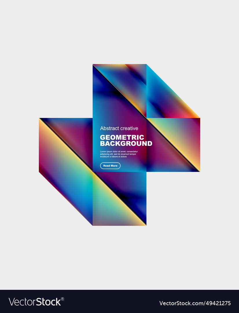 Gradient triangles abstract background Royalty Free Vector