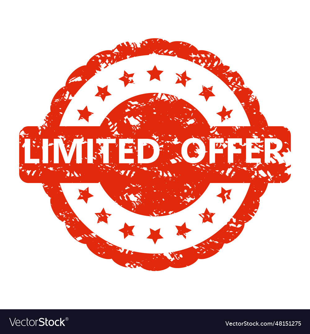 Limited offer rubber stamp print for sell Vector Image