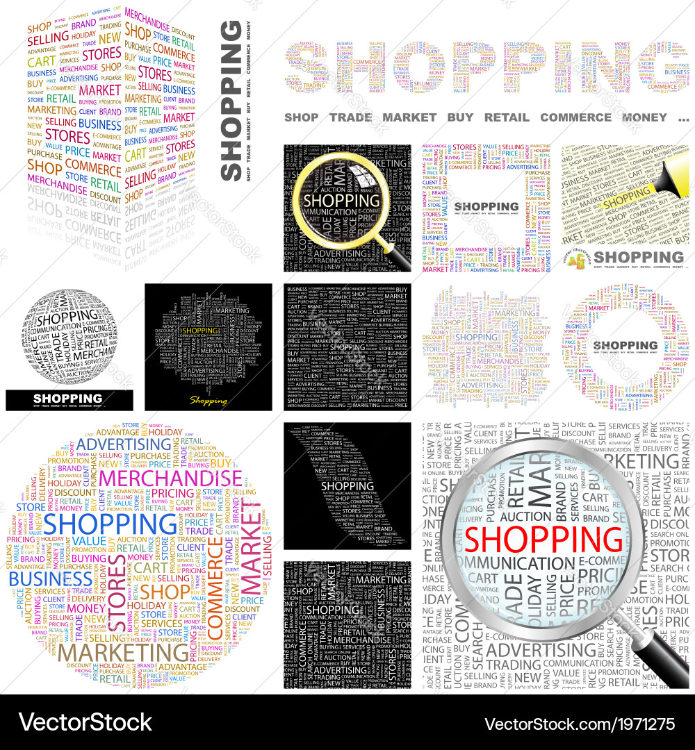 Shopping Royalty Free Vector Image - VectorStock