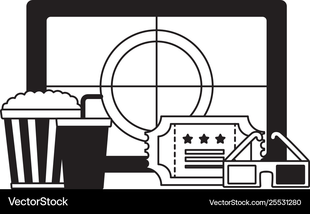 Cinema movie design Royalty Free Vector Image - VectorStock