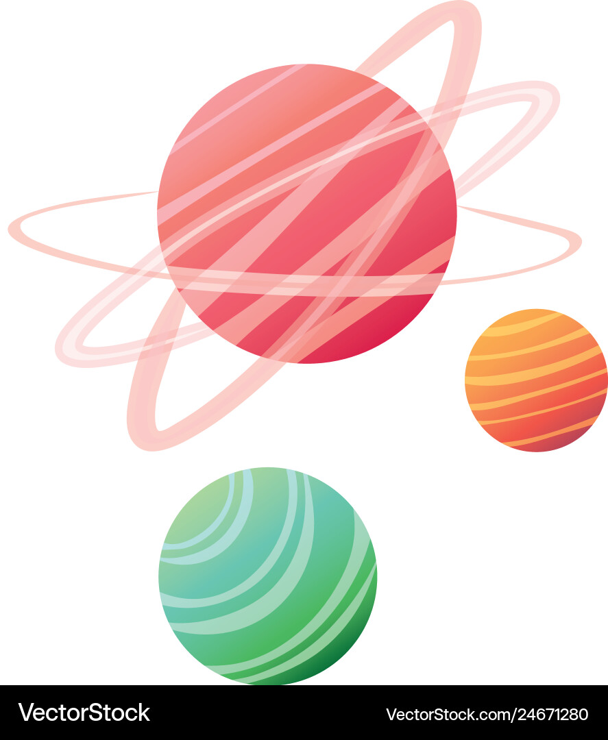 Planet of the solar system isolated icon Vector Image