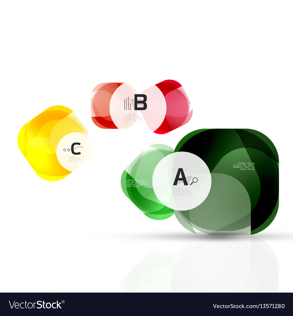 Shiny abstract elements Royalty Free Vector Image