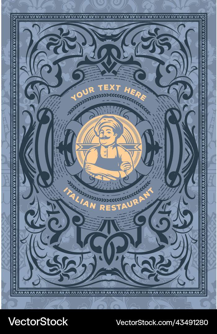 Western card with vintage style Royalty Free Vector Image