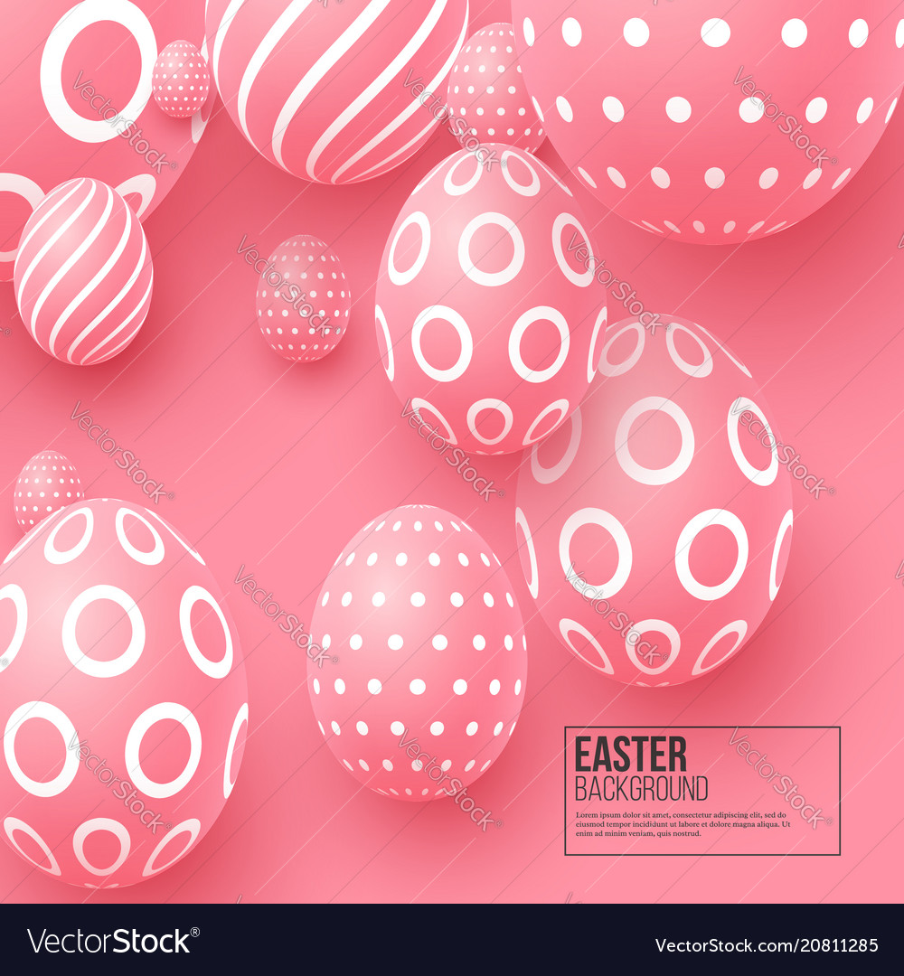 Abstract easter pink background Royalty Free Vector Image
