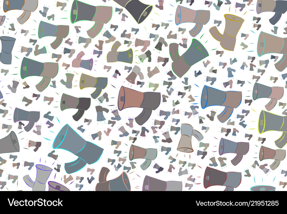 Abstract of loud speaker conceptual effect Vector Image