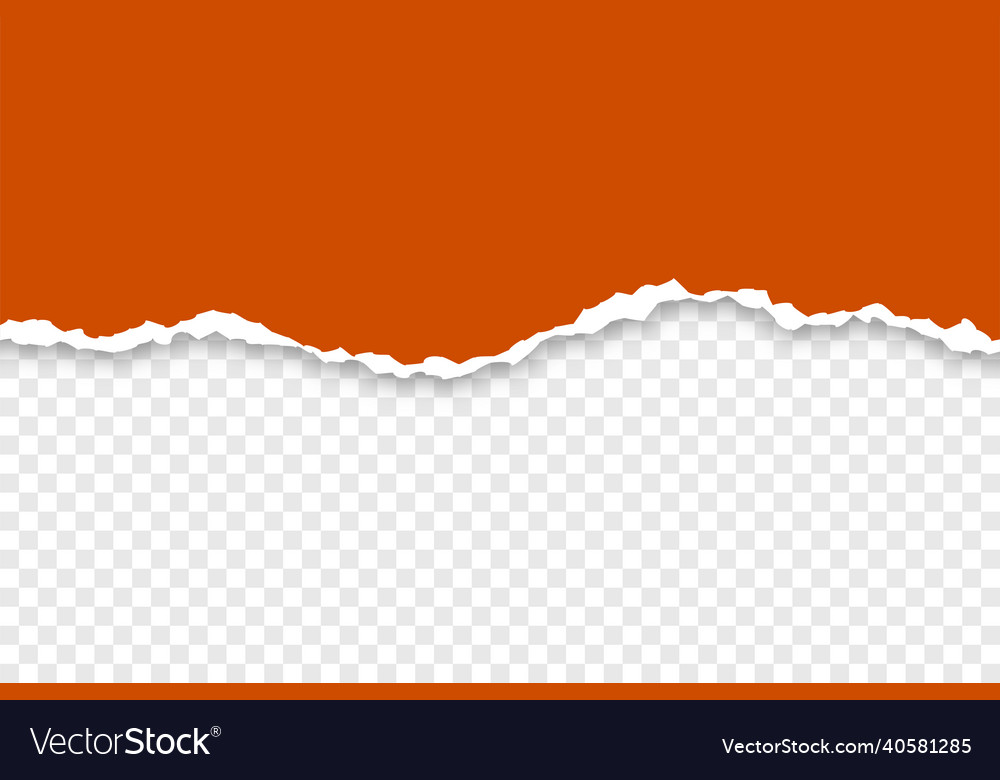 Browen torn paper on transparent background Vector Image Browen torn paper on transparent background Vector Image