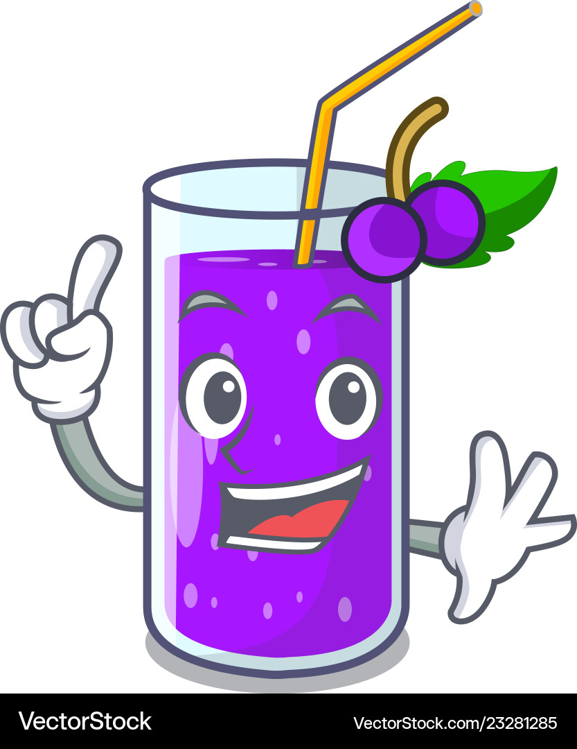 Cartoon Grape Juice
