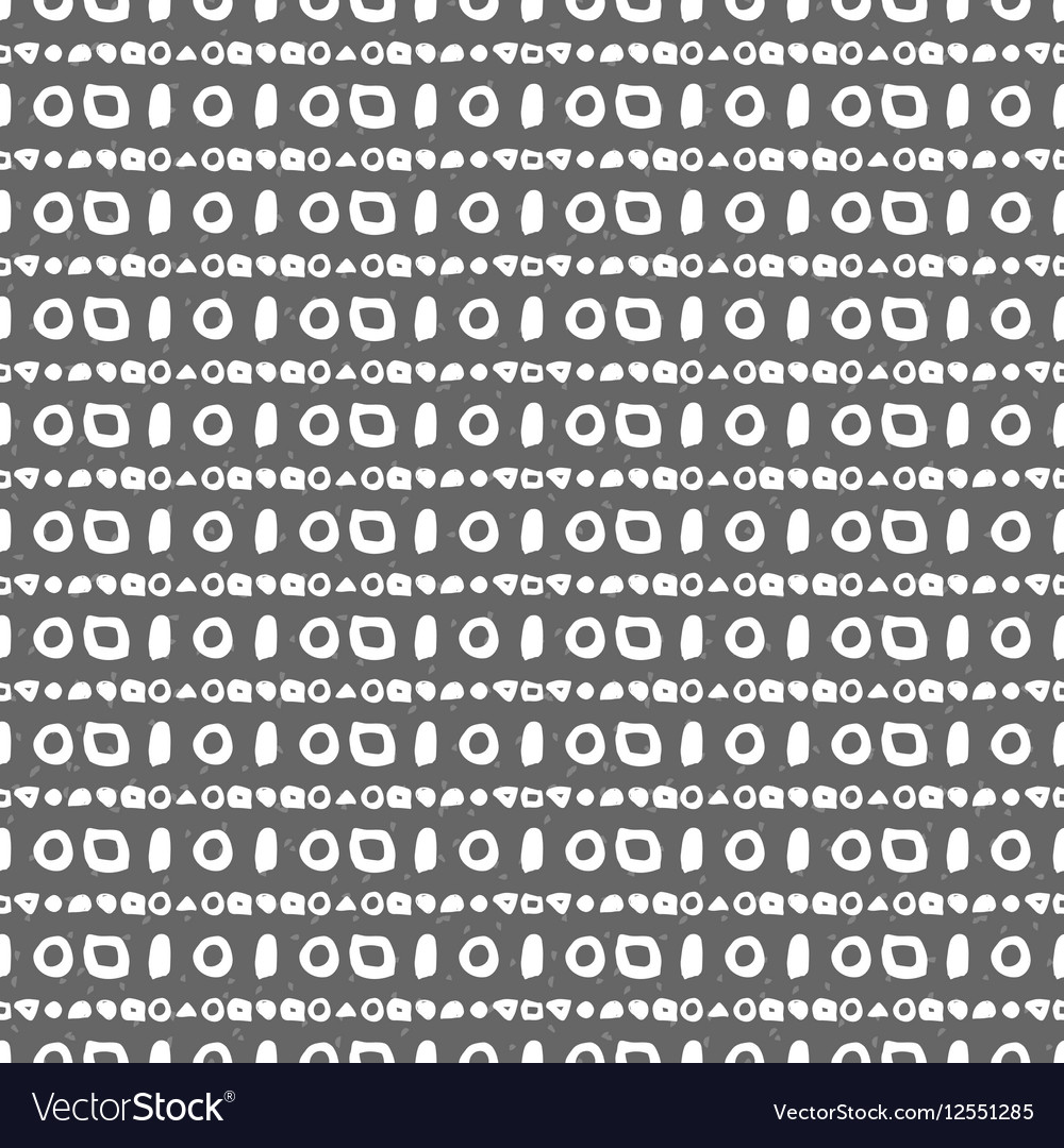 Geometric Monochrome Seamless Pattern Royalty Free Vector