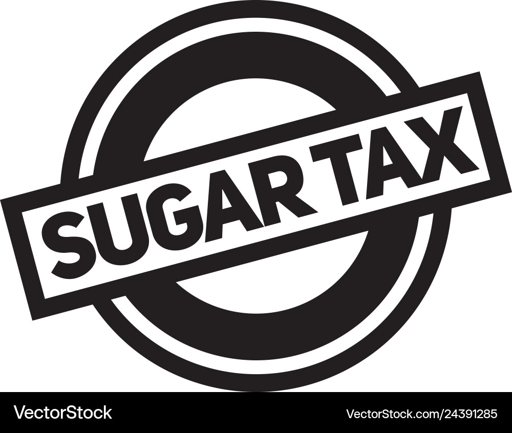 Sugar tax black stamp Royalty Free Vector Image