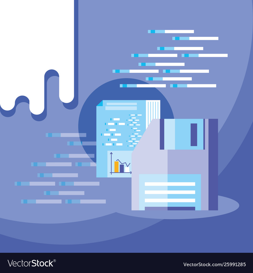 Technology and big data design Royalty Free Vector Image