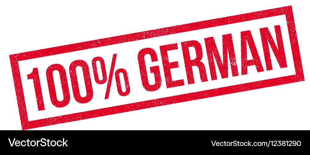 100 percent german rubber stamp Royalty Free Vector Image