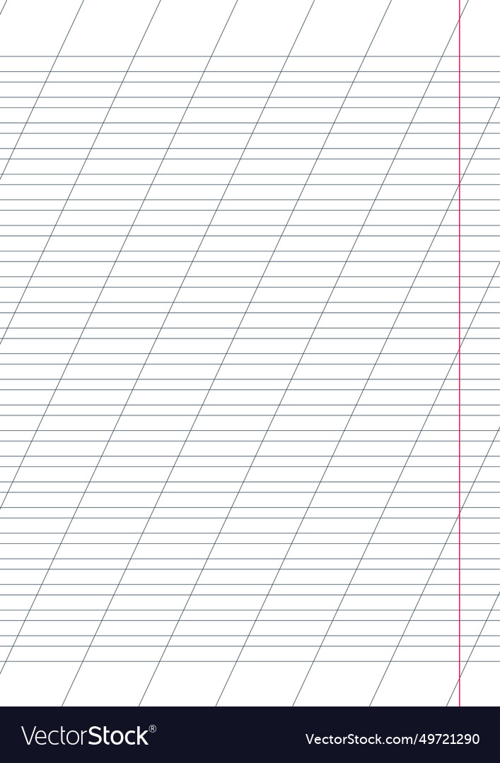 Graph paper printable lined grid with color Vector Image