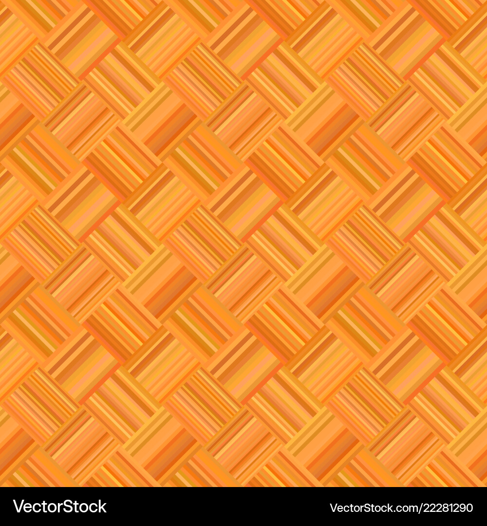 Orange abstract seamless diagonal striped mosaic Vector Image