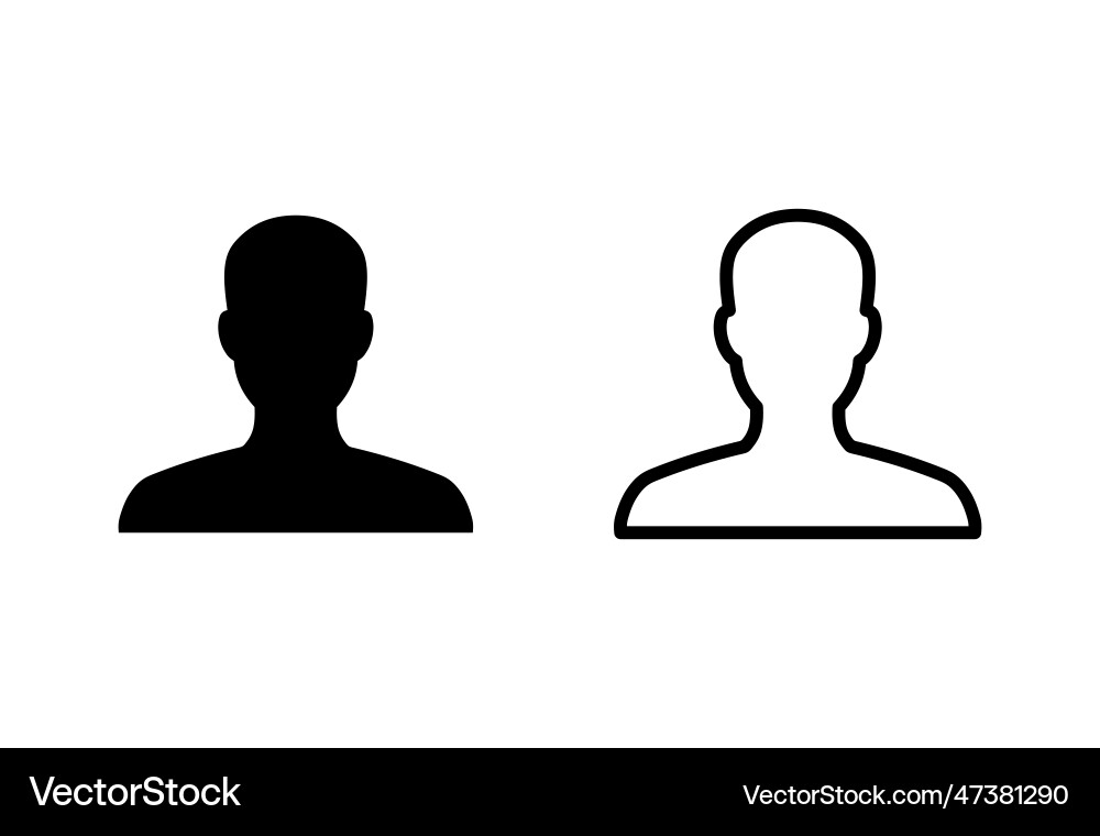 People icon set person icon user icon Royalty Free Vector