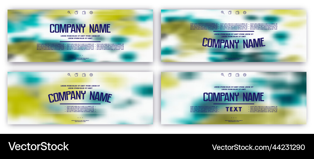 Set of banner templates Royalty Free Vector Image