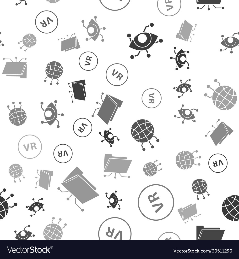 Set virtual reality virtual reality global Vector Image Set virtual reality virtual reality global Vector Image
