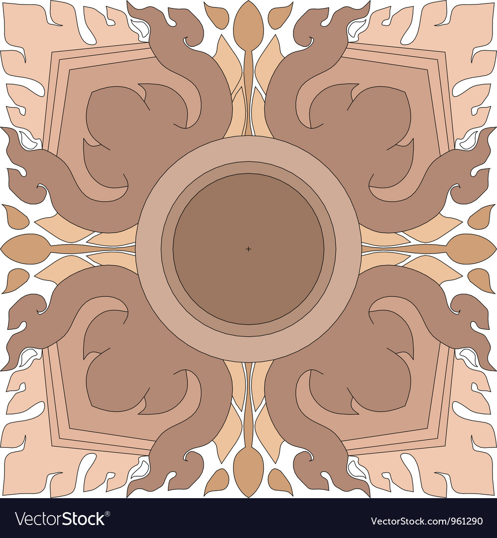 Thai pattern graphic Royalty Free Vector Image
