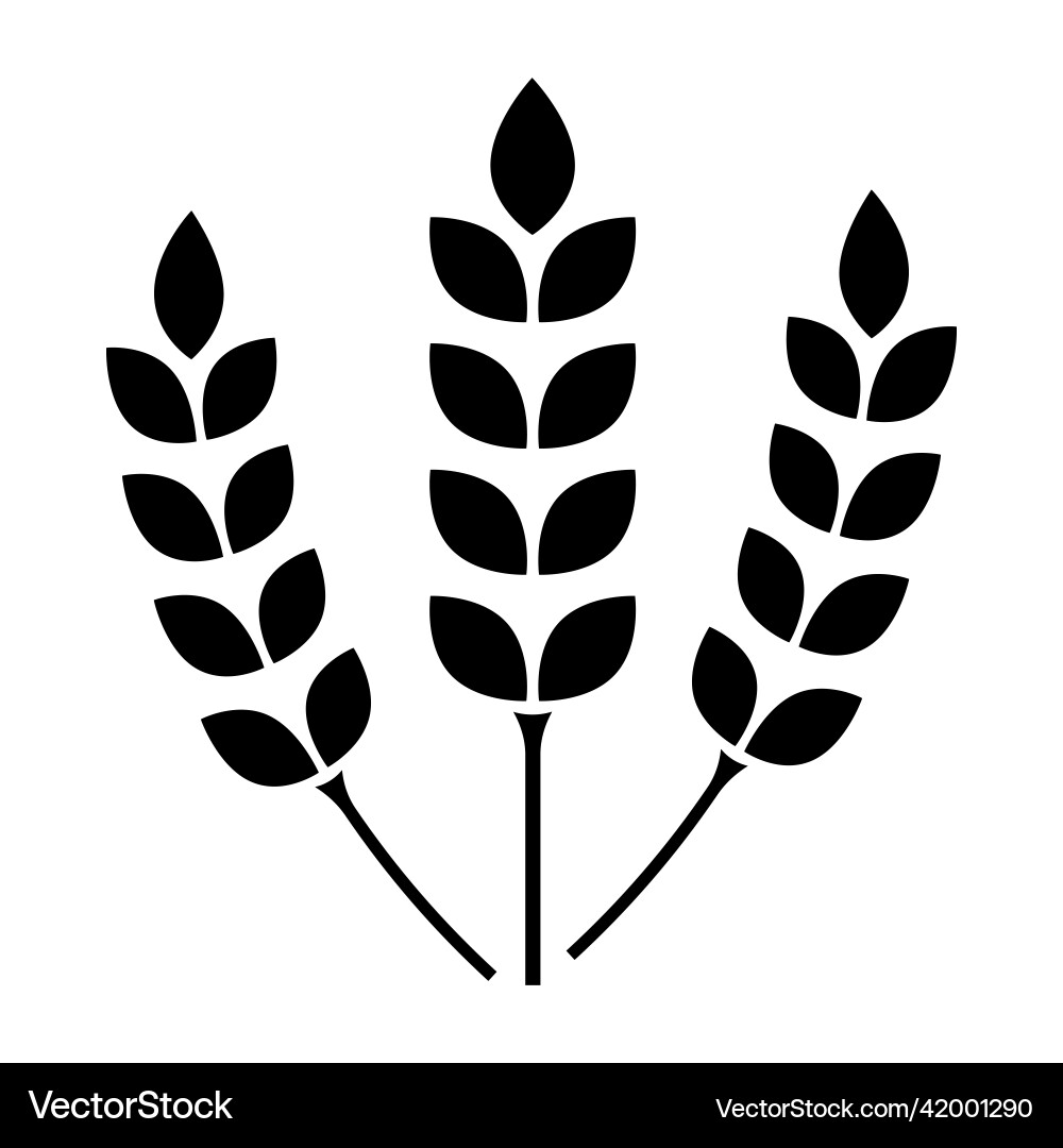 Wheat icon agriculture symbol Royalty Free Vector Image