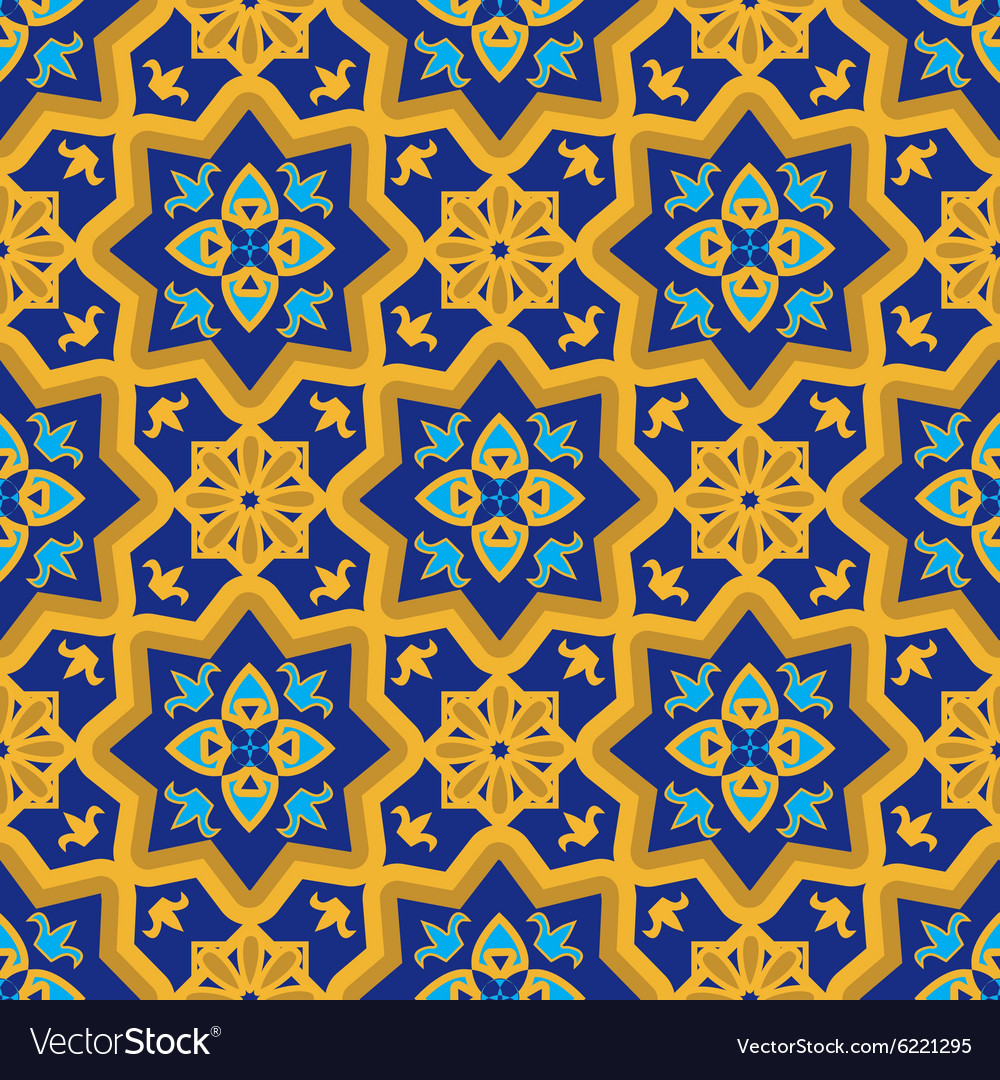 Arabic seamless patterns Royalty Free Vector Image