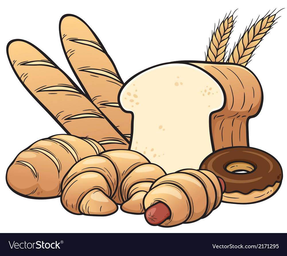 Breads set Royalty Free Vector Image - VectorStock