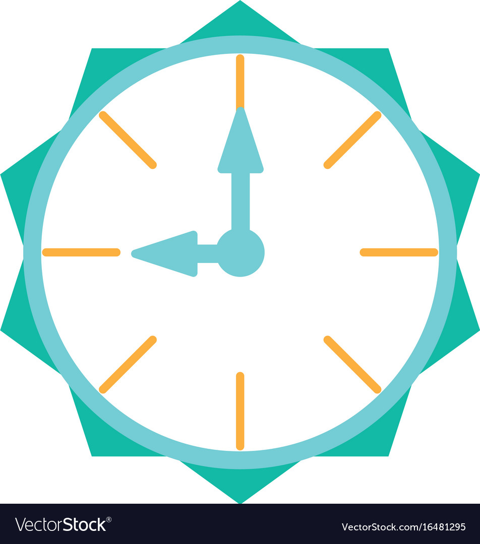 Clock time isolated Royalty Free Vector Image - VectorStock