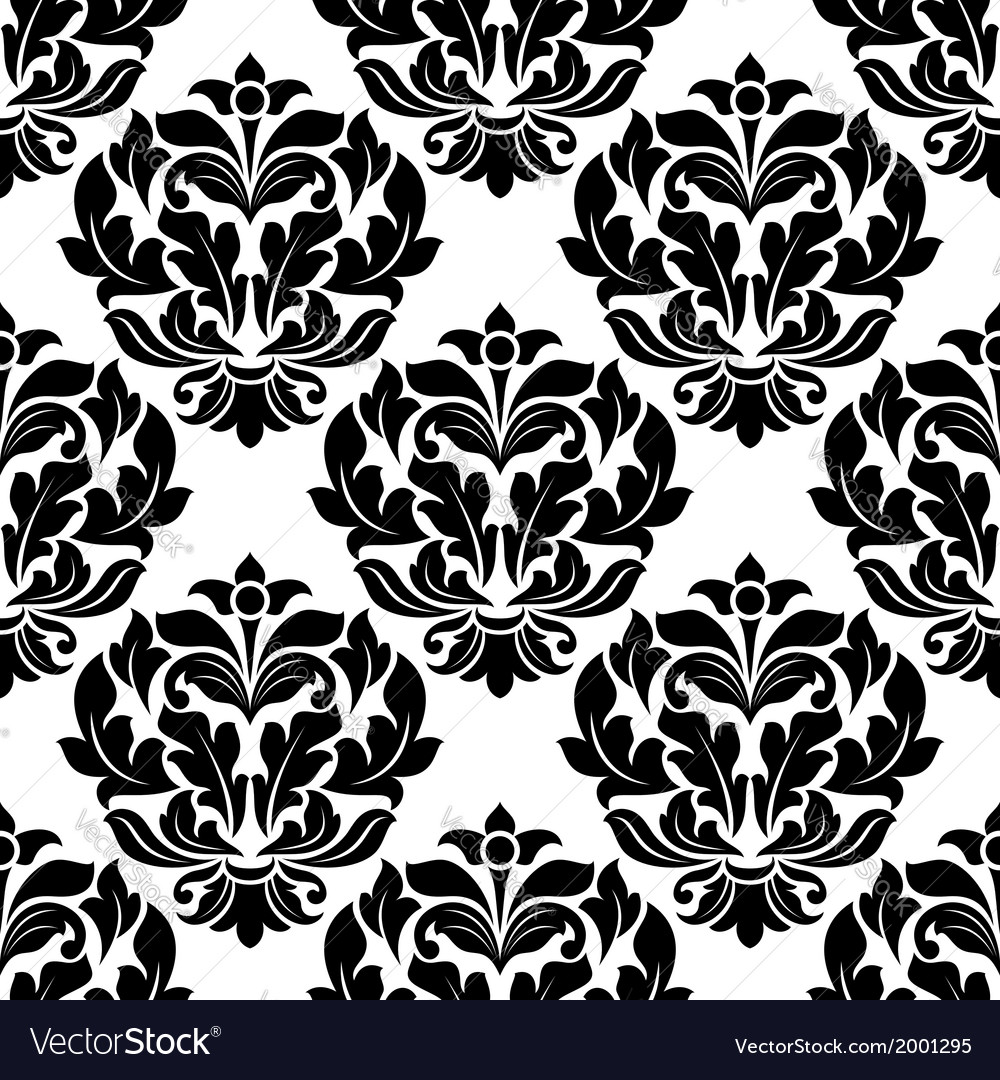 Damask seamless pattern Royalty Free Vector Image