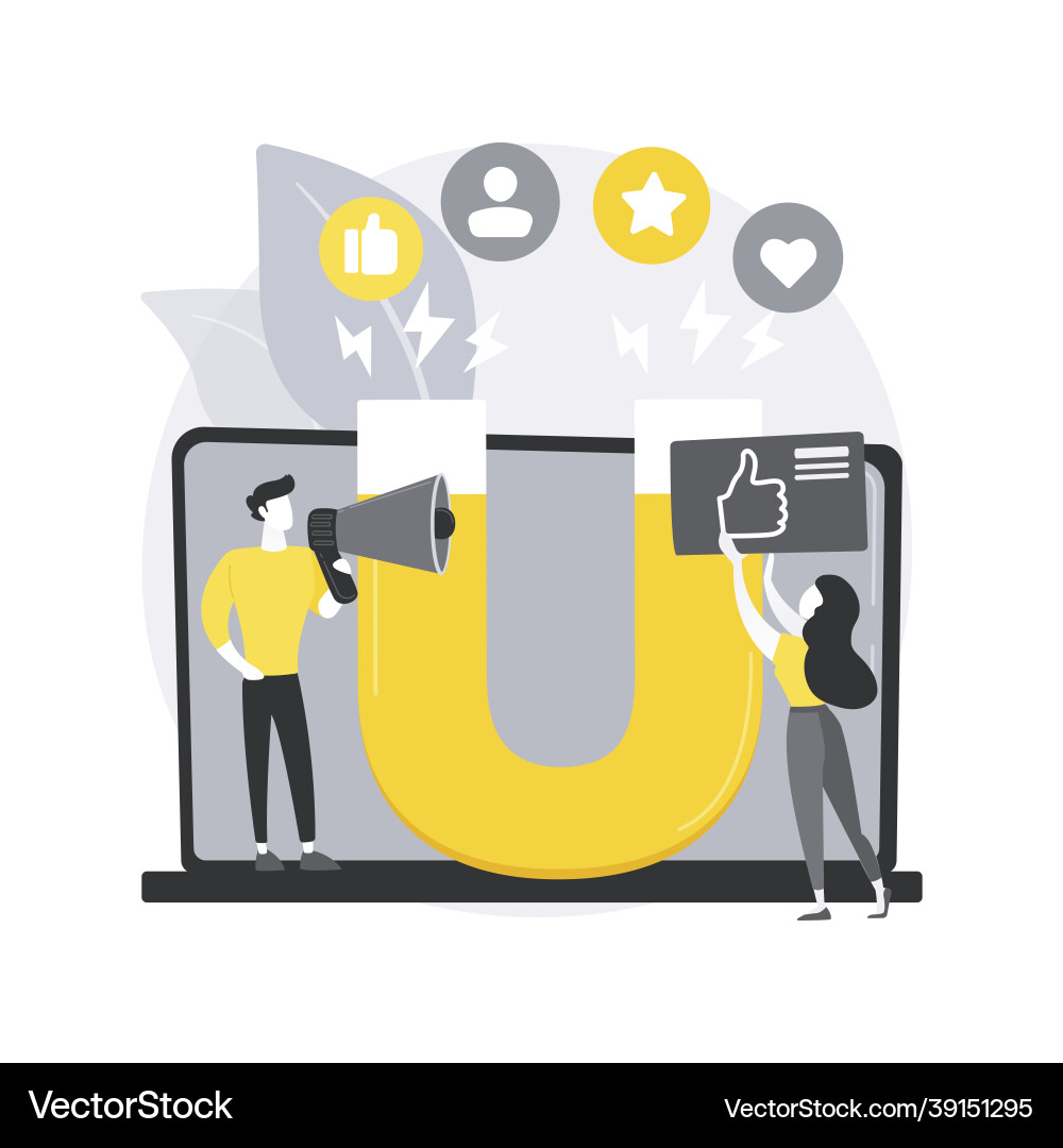 Engagement marketing abstract concept Royalty Free Vector