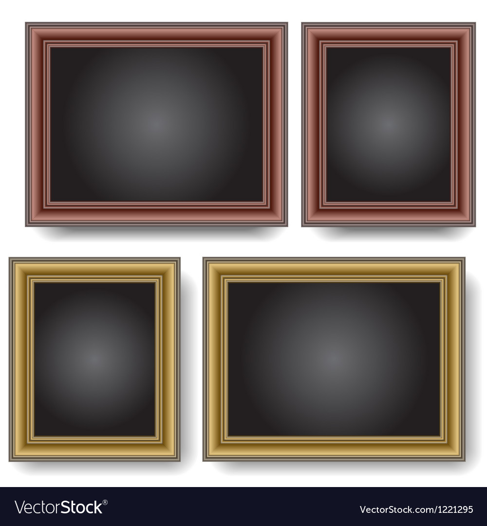 Frames on wall Royalty Free Vector Image - VectorStock