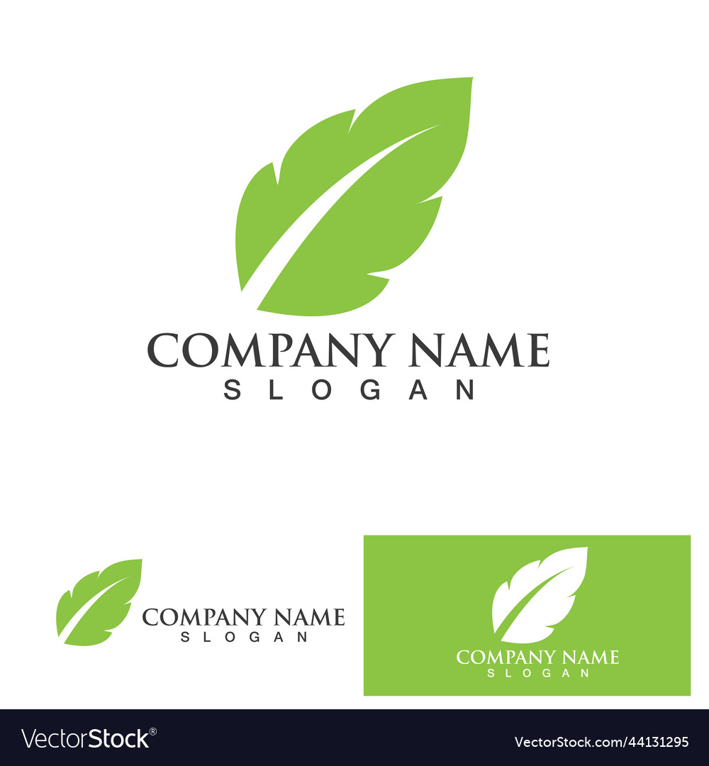 Green leaf ecology logo nature element Royalty Free Vector Green leaf ecology logo nature element Royalty Free Vector