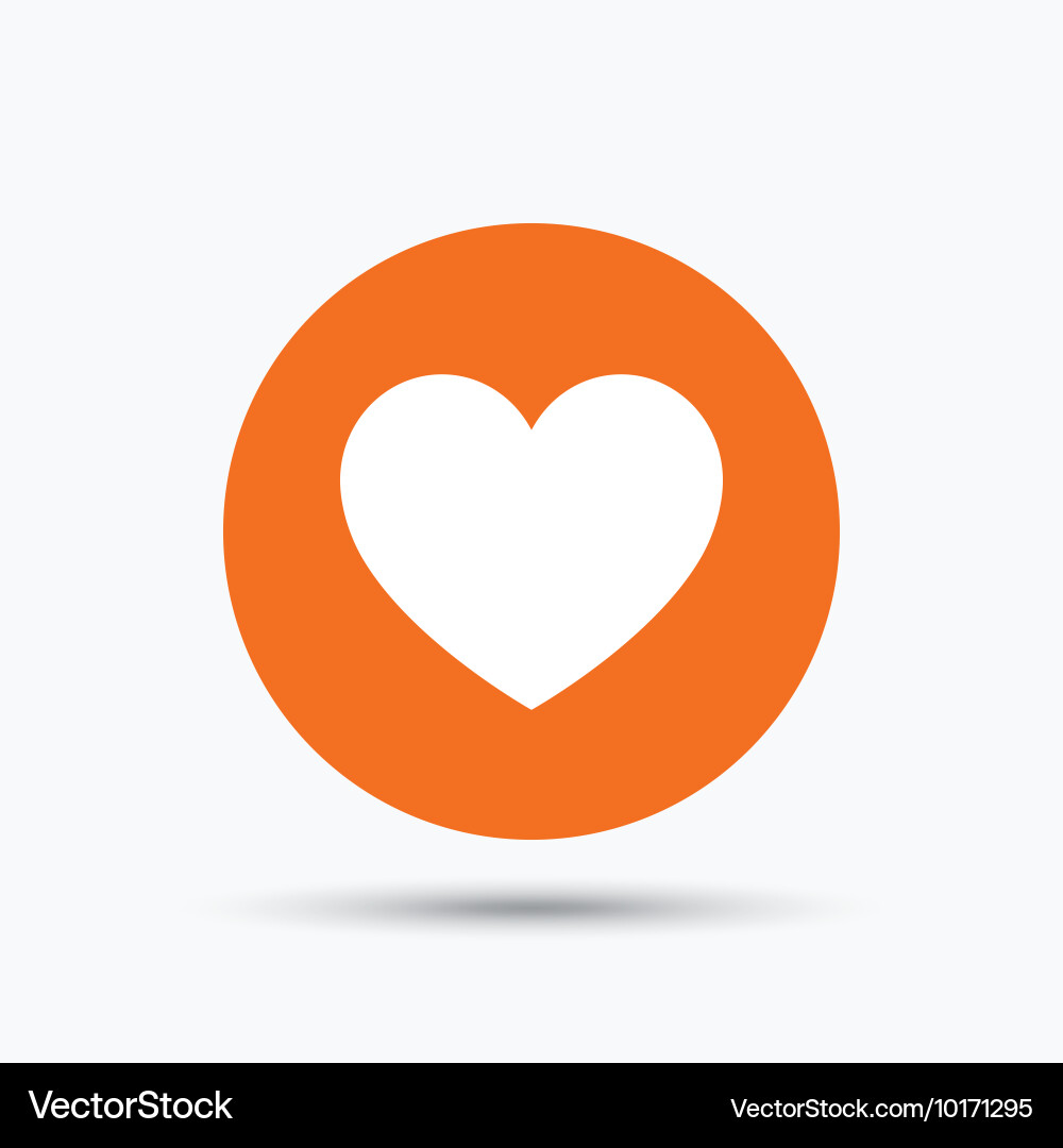Heart icon romantic love sign Royalty Free Vector Image