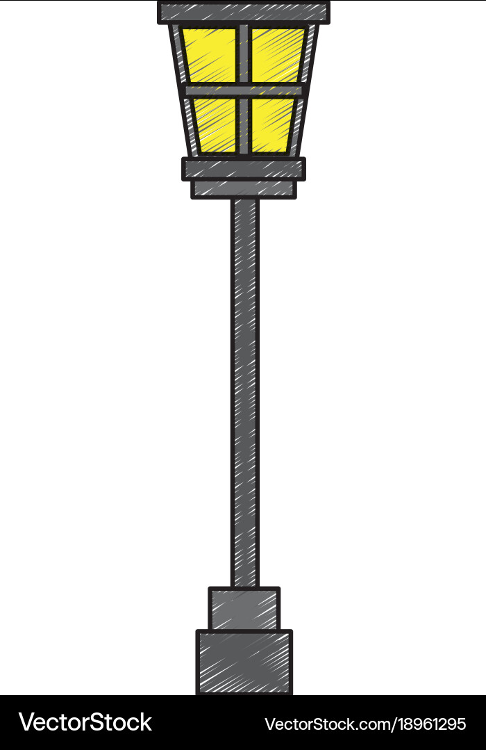 Street lamp vintage icon image Royalty Free Vector Image