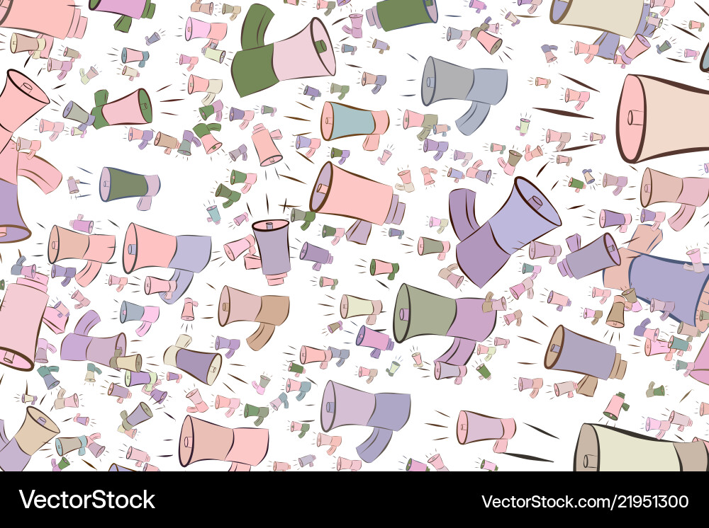 Abstract of loud speaker conceptual effect Vector Image