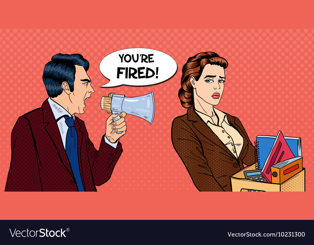 Angry boss screaming in megaphone pop art Vector Image Angry boss screaming in megaphone pop art Vector Image