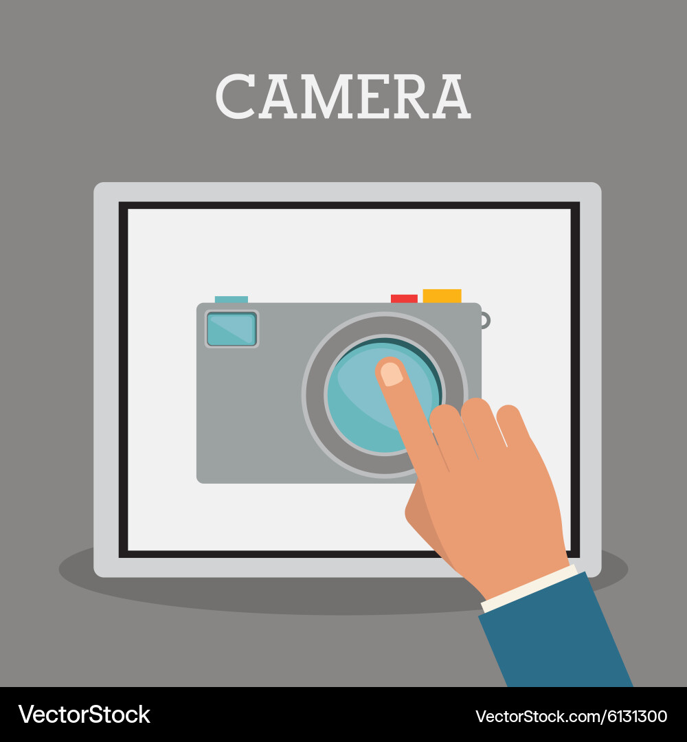 Camera design Royalty Free Vector Image - VectorStock