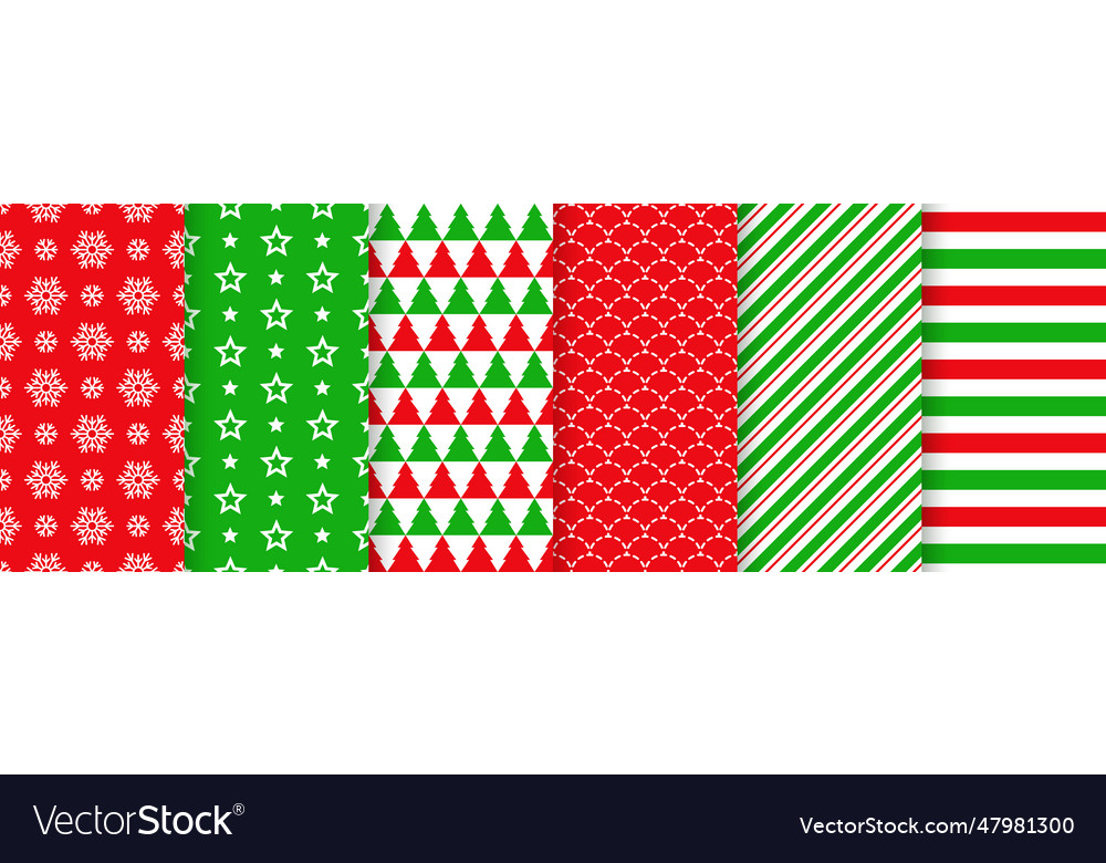 Christmas seamless pattern festive wrapping paper Vector Image Christmas seamless pattern festive wrapping paper Vector Image