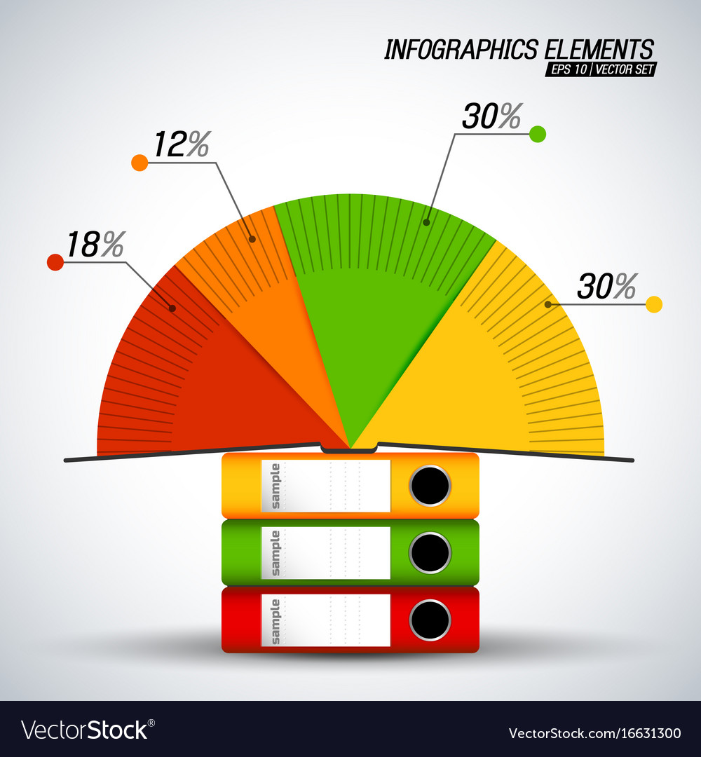 Diagram infographics elements Royalty Free Vector Image