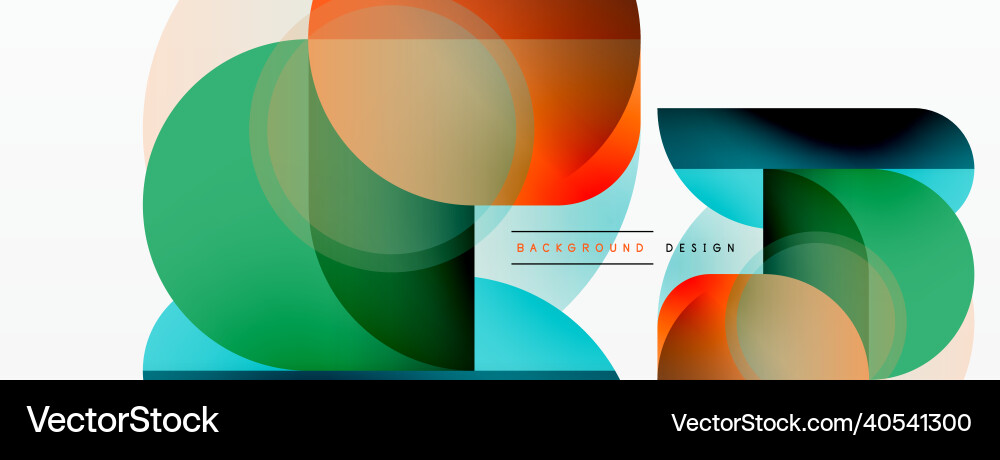 Round triangle shapes lines and circles geometric Vector Image