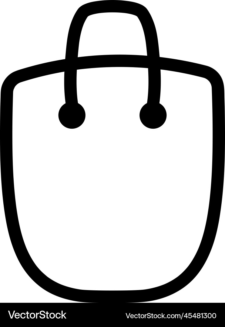 Shopping bag icon design template isolated Vector Image