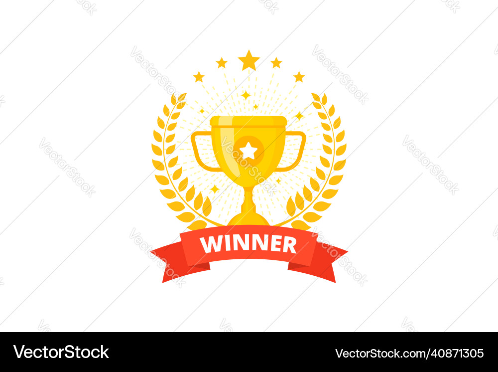 Best champions cup trophy design champion Vector Image